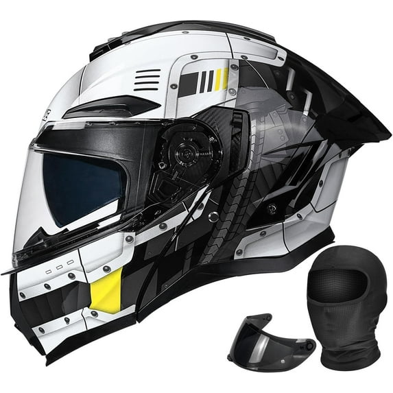 Modular Motorcycle Helmet Generic Dual Visor ECE 22.06 Certified, Sun ...