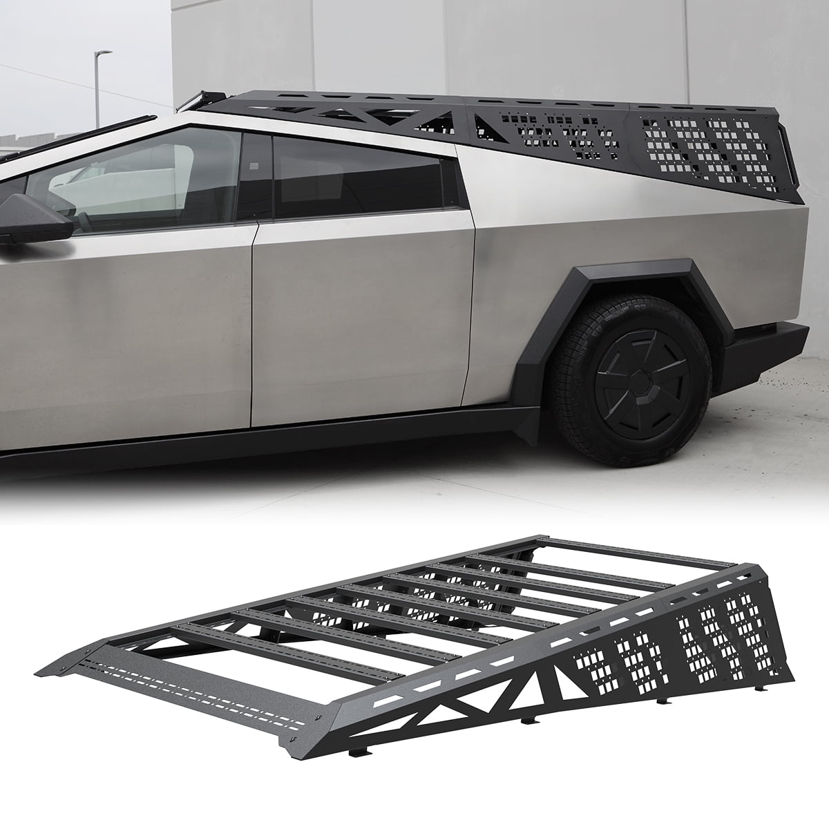 Modular Overland Bed Rack Roll Bar Fit for Tesla Cybertruck 2024 2025 ...