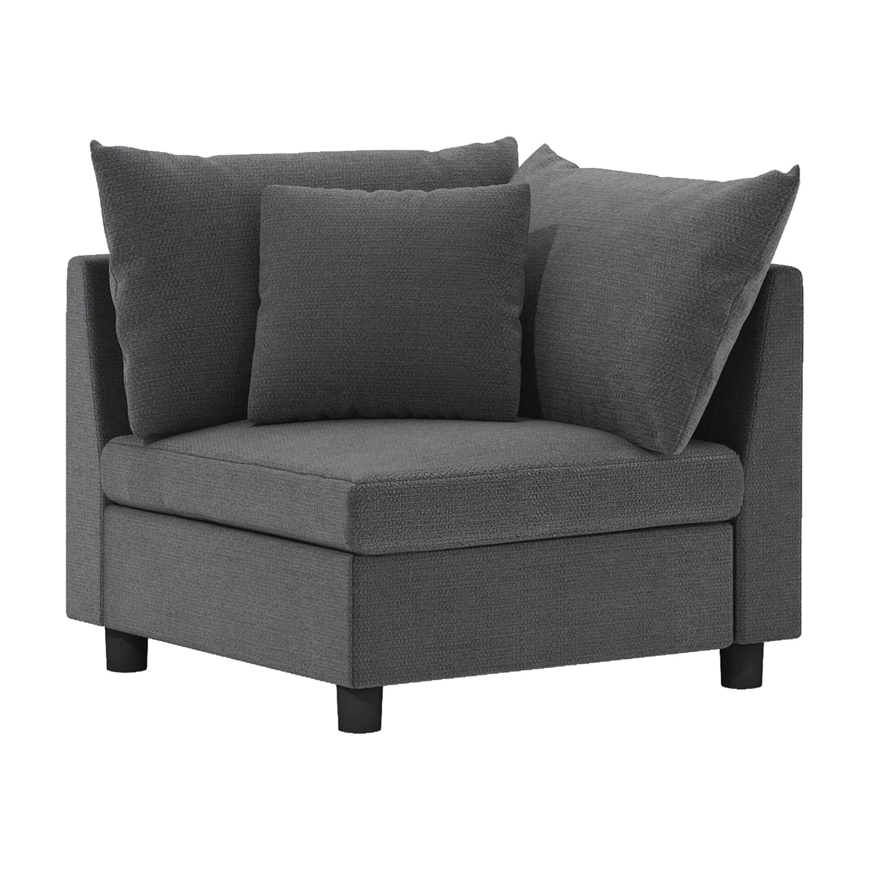 Modular Piece--Corner, Part of Sectional sofa,Chenille,Minimalist Style ...