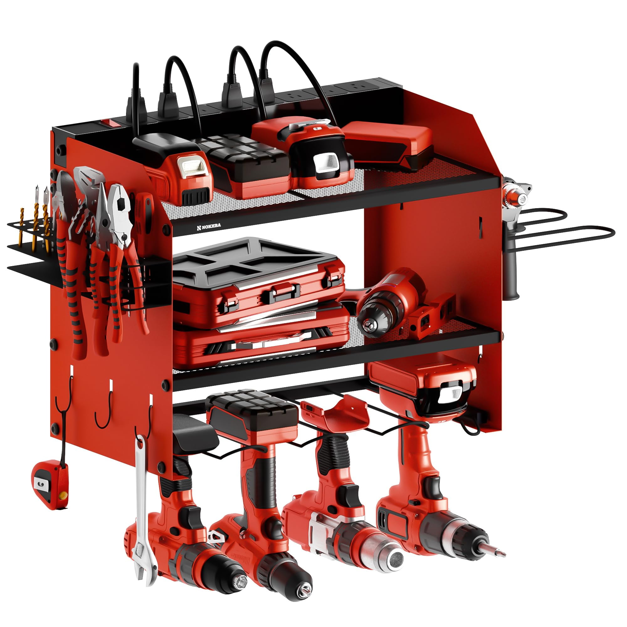 Modular Power Tool Organizer Wall Mount and Tool Charging Station ...