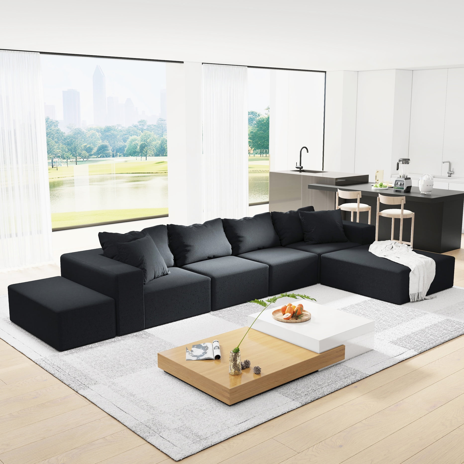 Modular Sectional | Multiple Configurations & Space - Saving | Small ...