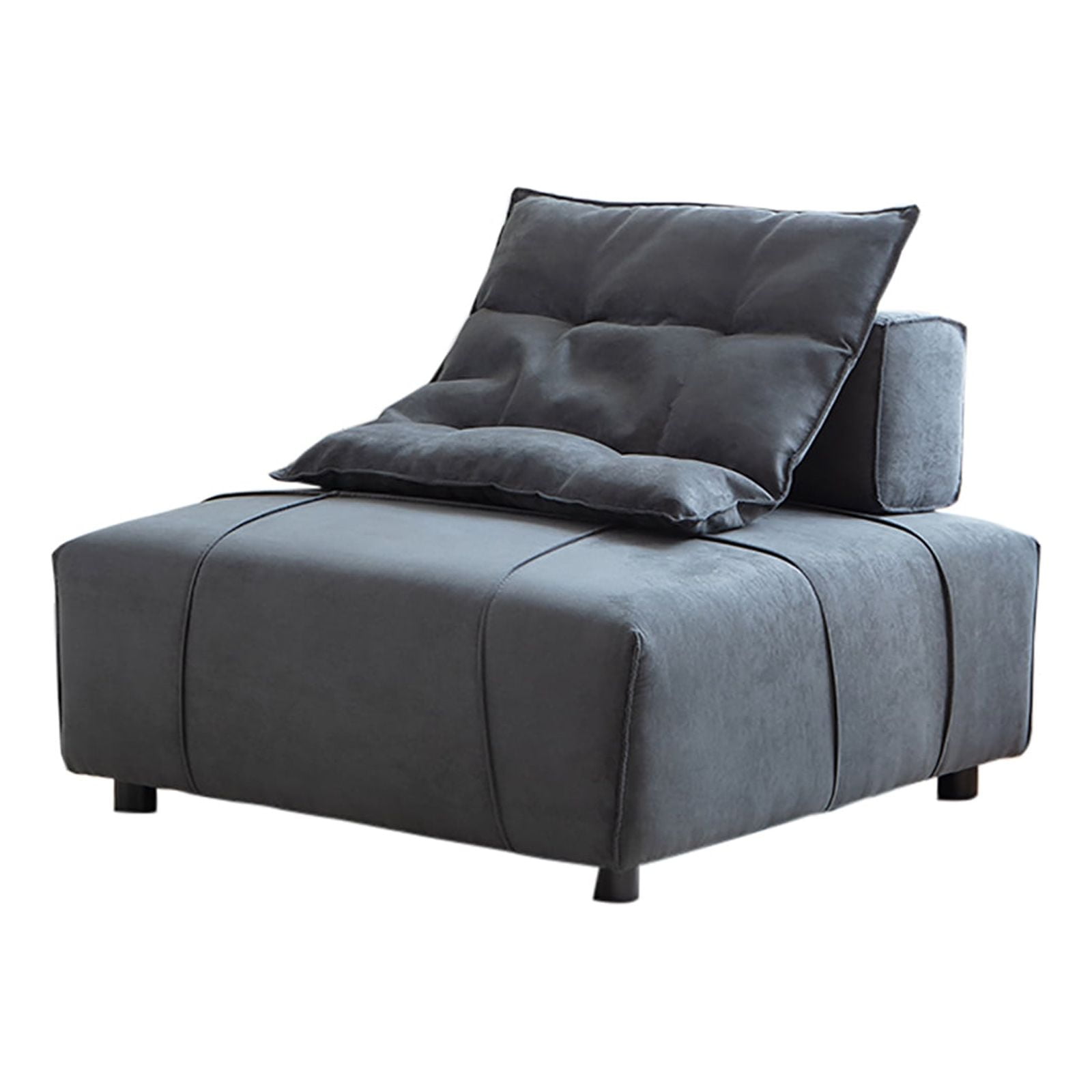 Modular Sectional Single Sofa With Removable Back Space Saving 35D High ...