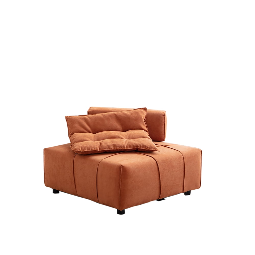 Modular Sectional Single Sofa with Removable Back, 35D High Density ...