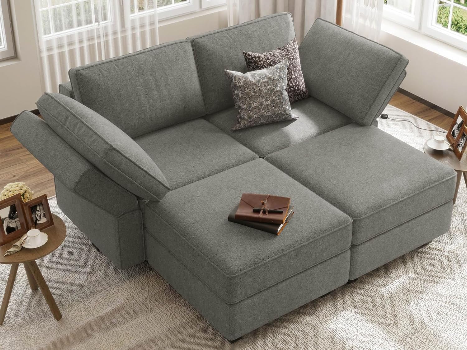 Modular Sectional Sleeper Sofa Couch Convertible Sectional Sofa Bed ...