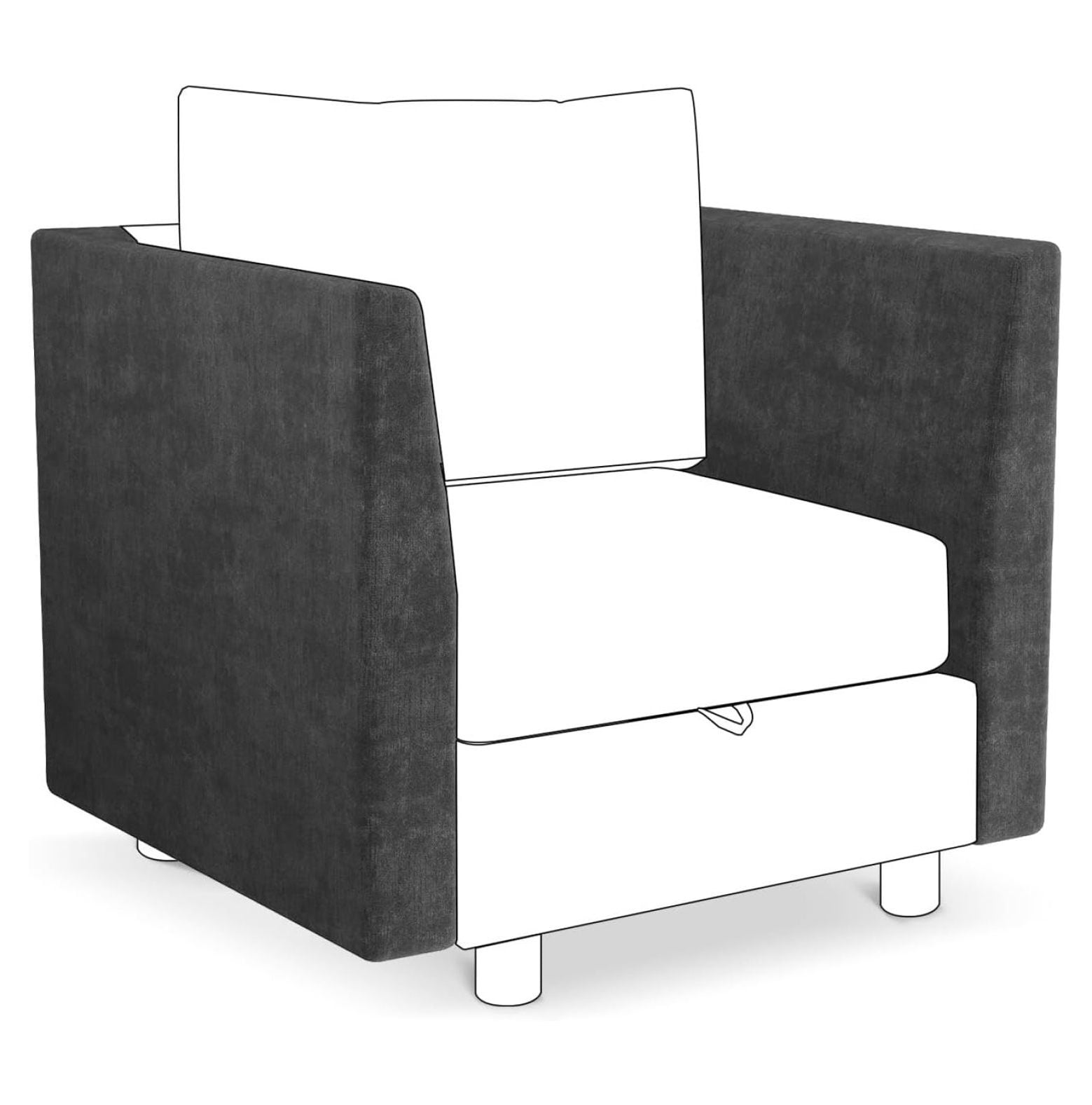 Modular Sectional Sofa Armrest Backrest Module Couch Side Sectional ...