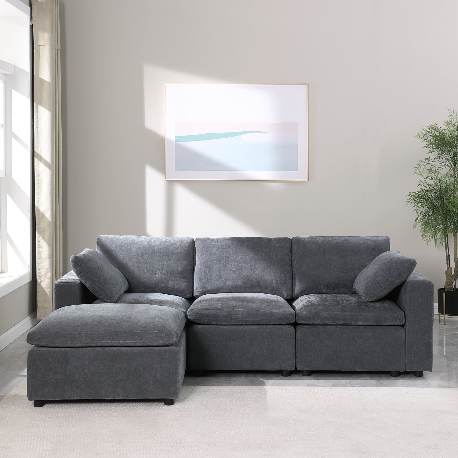 Modular Sectional Sofa Convertible Couch Modular Sectionals with ...