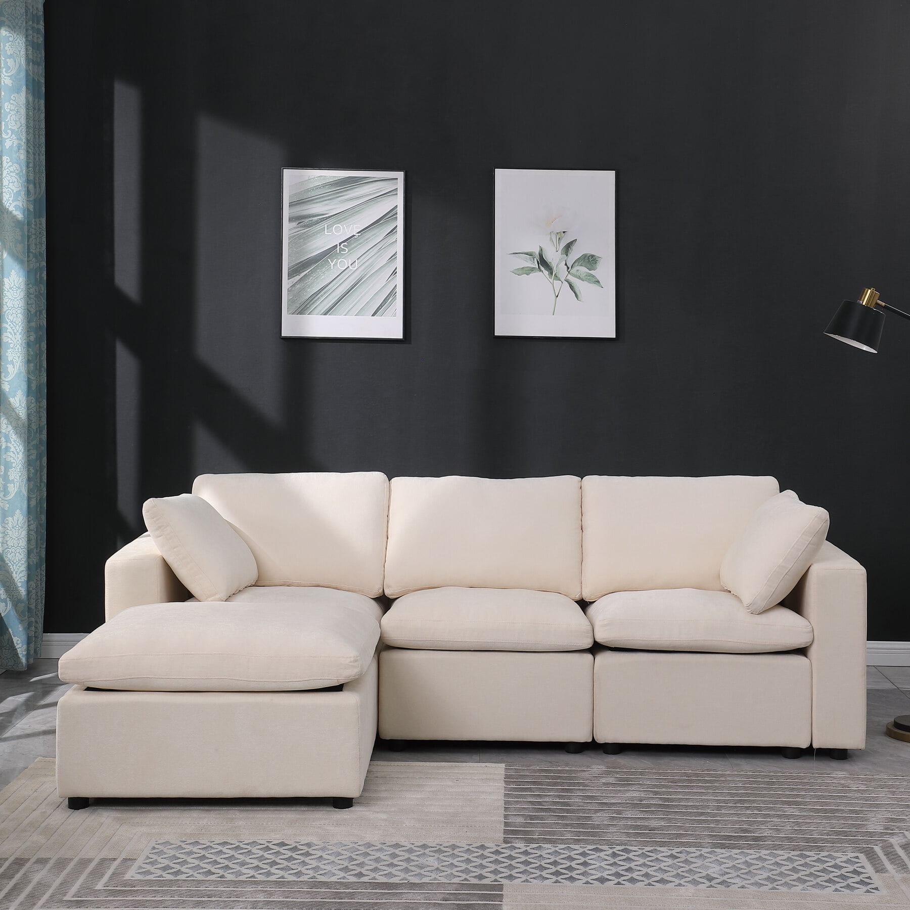 Modular Sectional Sofa, Convertible U Shaped Sofa Couch, Modular ...