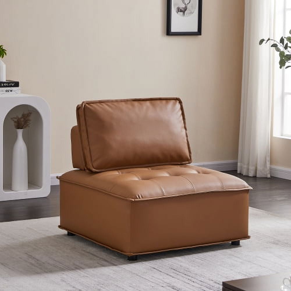 Modular Sectional Sofa Couch, Square Floor Sofa Comfy leather Reading ...