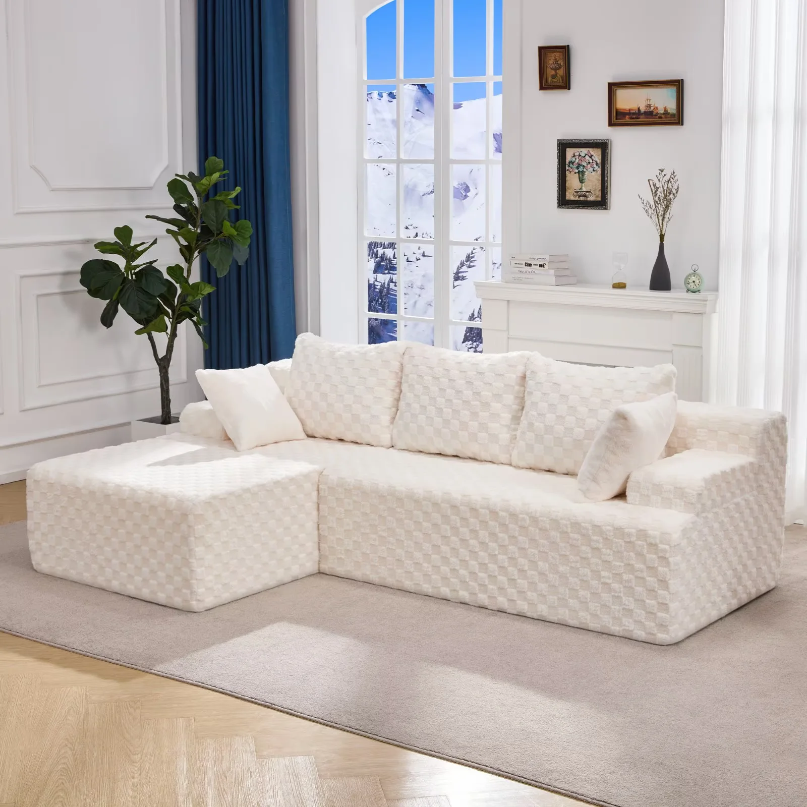 Modular Sectional Sofa Couches L-Shape Couch 3 Seat Modular Sofa Memory ...