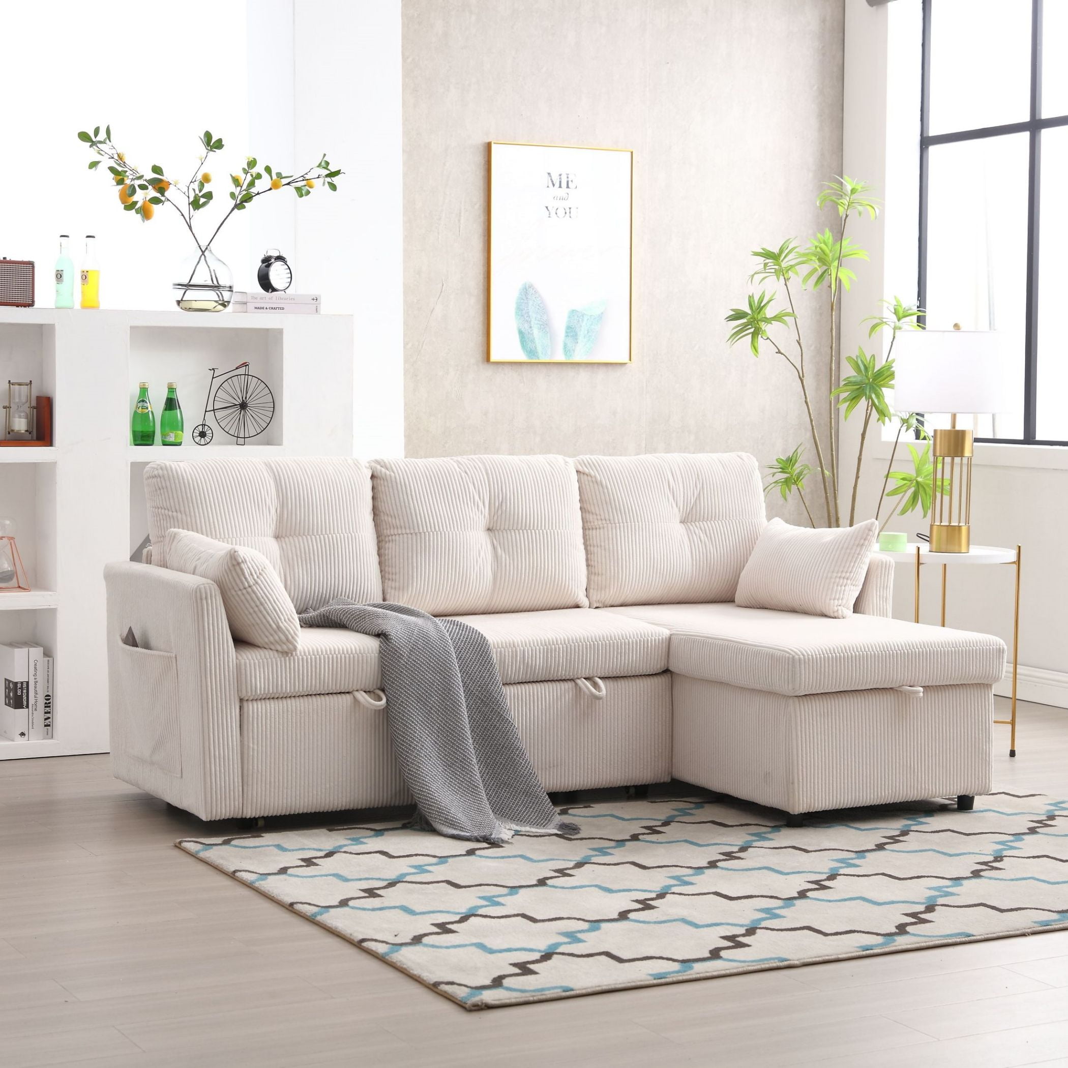 Modular Sectional Sofa L Shaped Modular Couch With Reversible Chaise ...