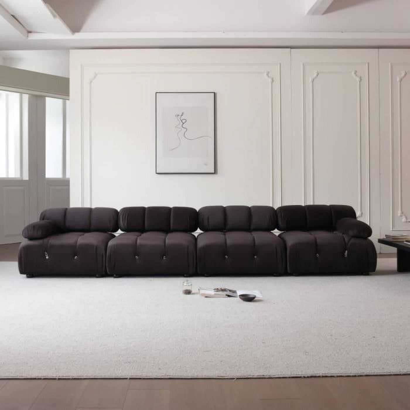 Modular Sectional Sofa Modern Four Seater Wide Couch Sectional for ...