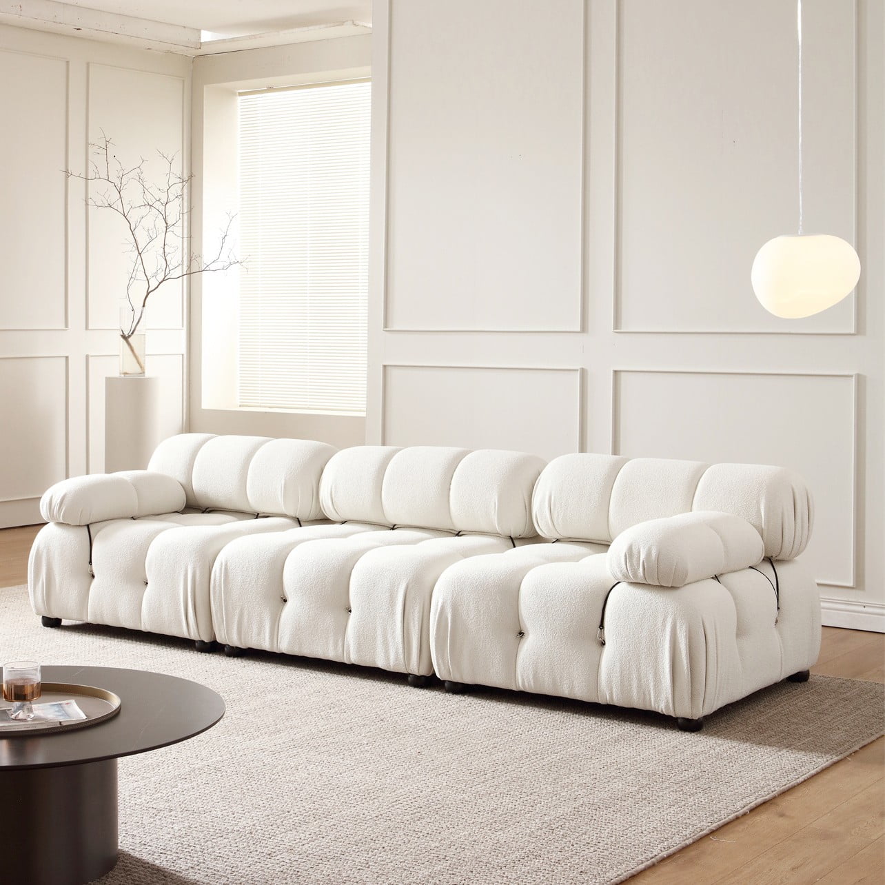 Modular Sectional Sofa Modern Three Seater Wide Couch Sectional for ...
