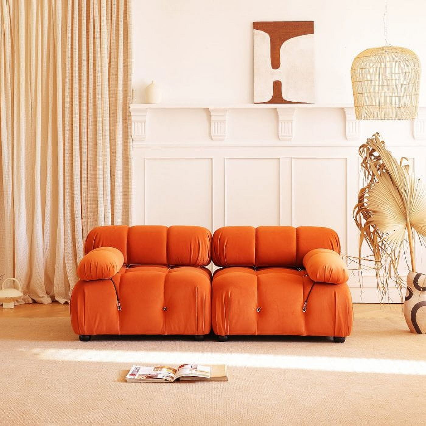 Modular Sectional Sofa Modern Two Seater Loveseat Wide Couch Sectional ...