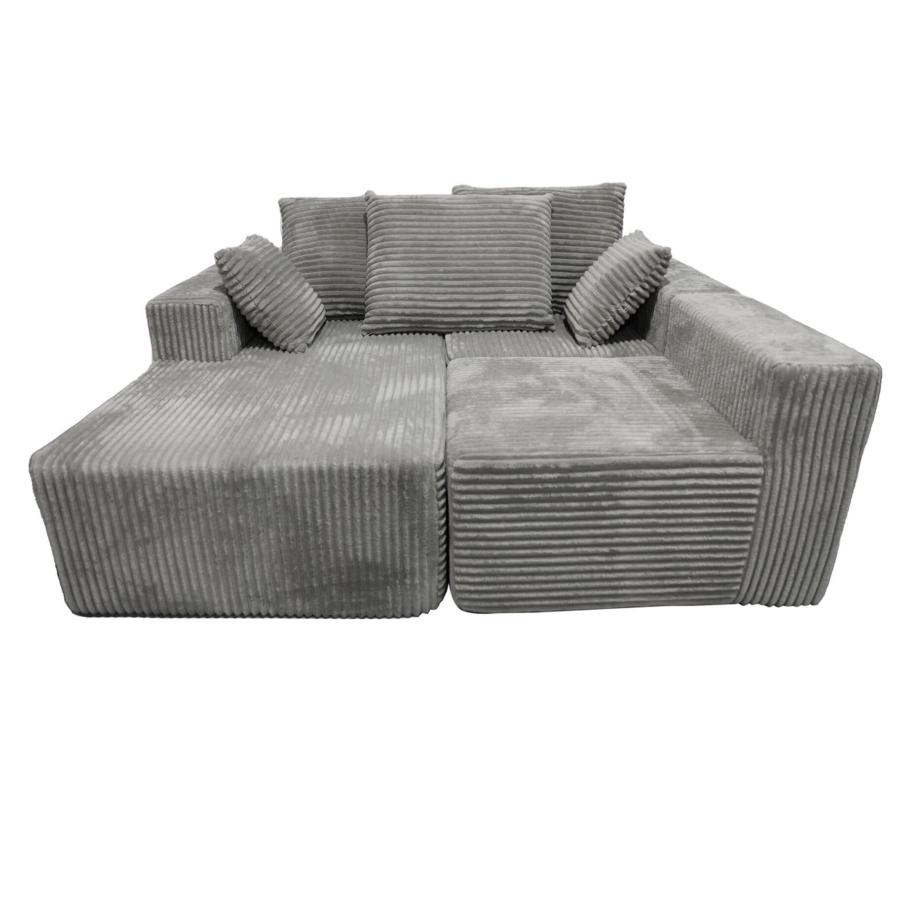 Modular Sectional Sofa Set With High Density Memory Foam And Soft ...