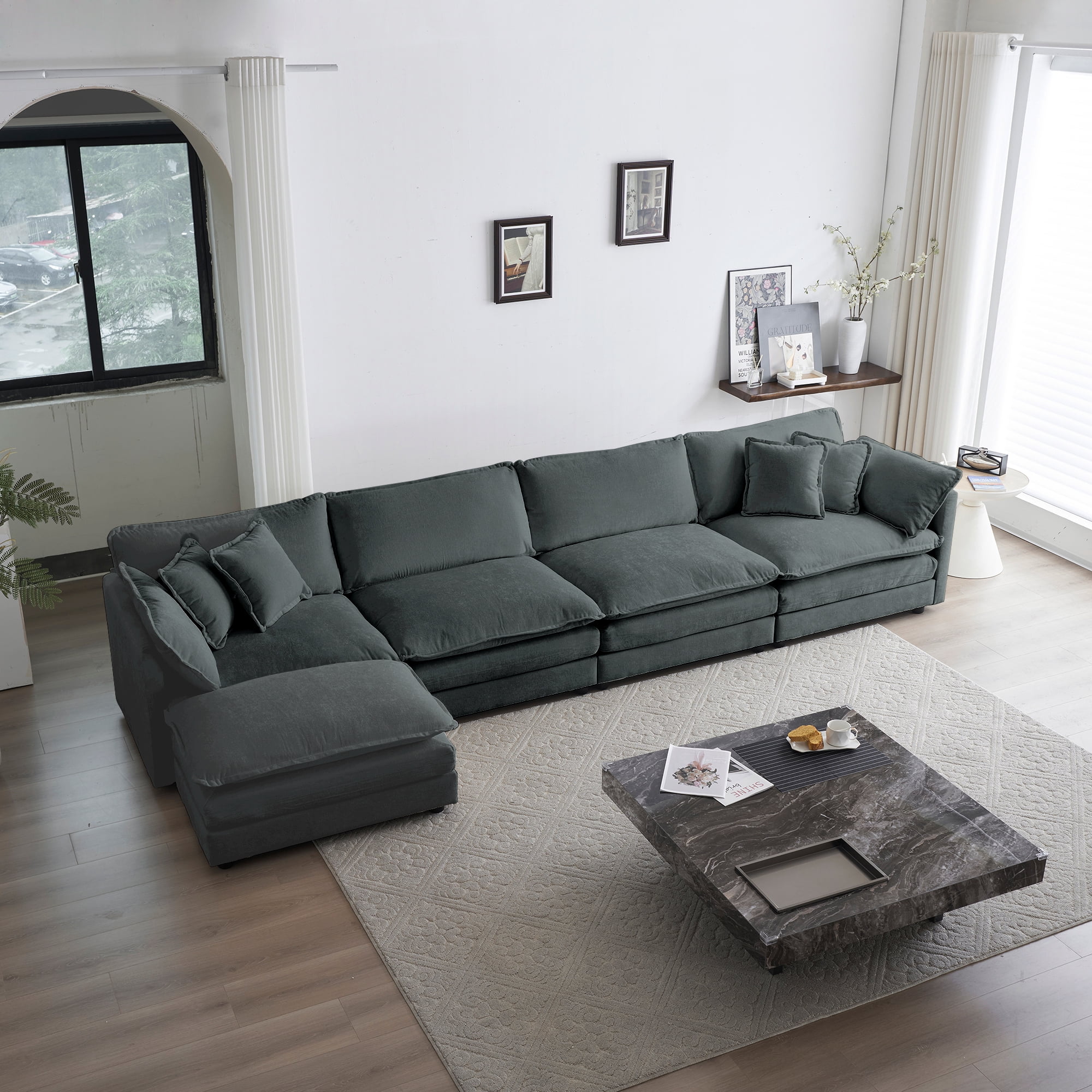 Modular Sectional Sofa for Living Room,U Shaped Couch 5 Seater ...