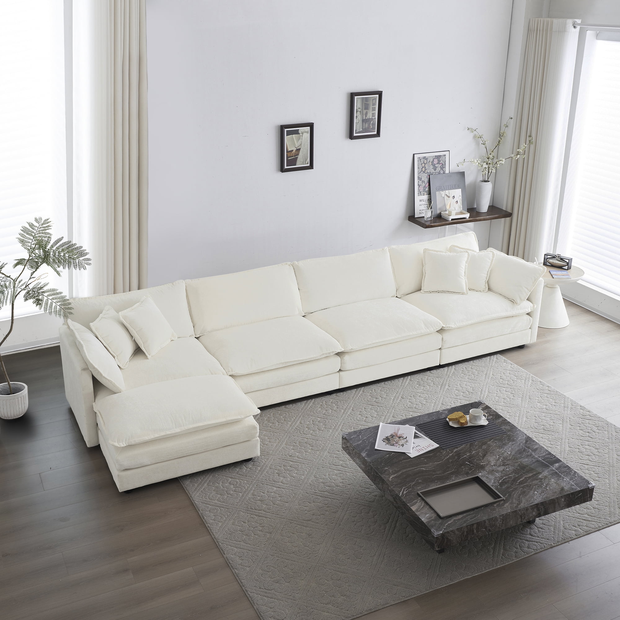 Modular Sectional Sofa for Living Room,U Shaped Couch 5 Seater ...
