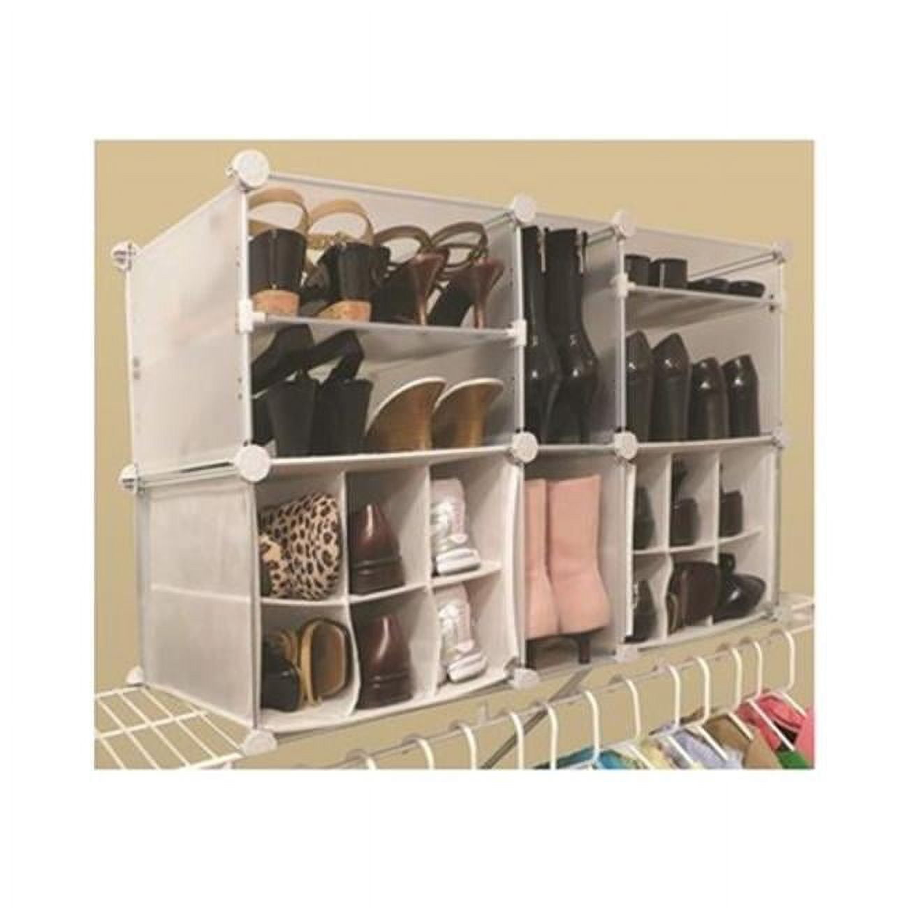 Modular Shoe Storage Organizer with Panels - Fit Up To 22 Pairs of ...