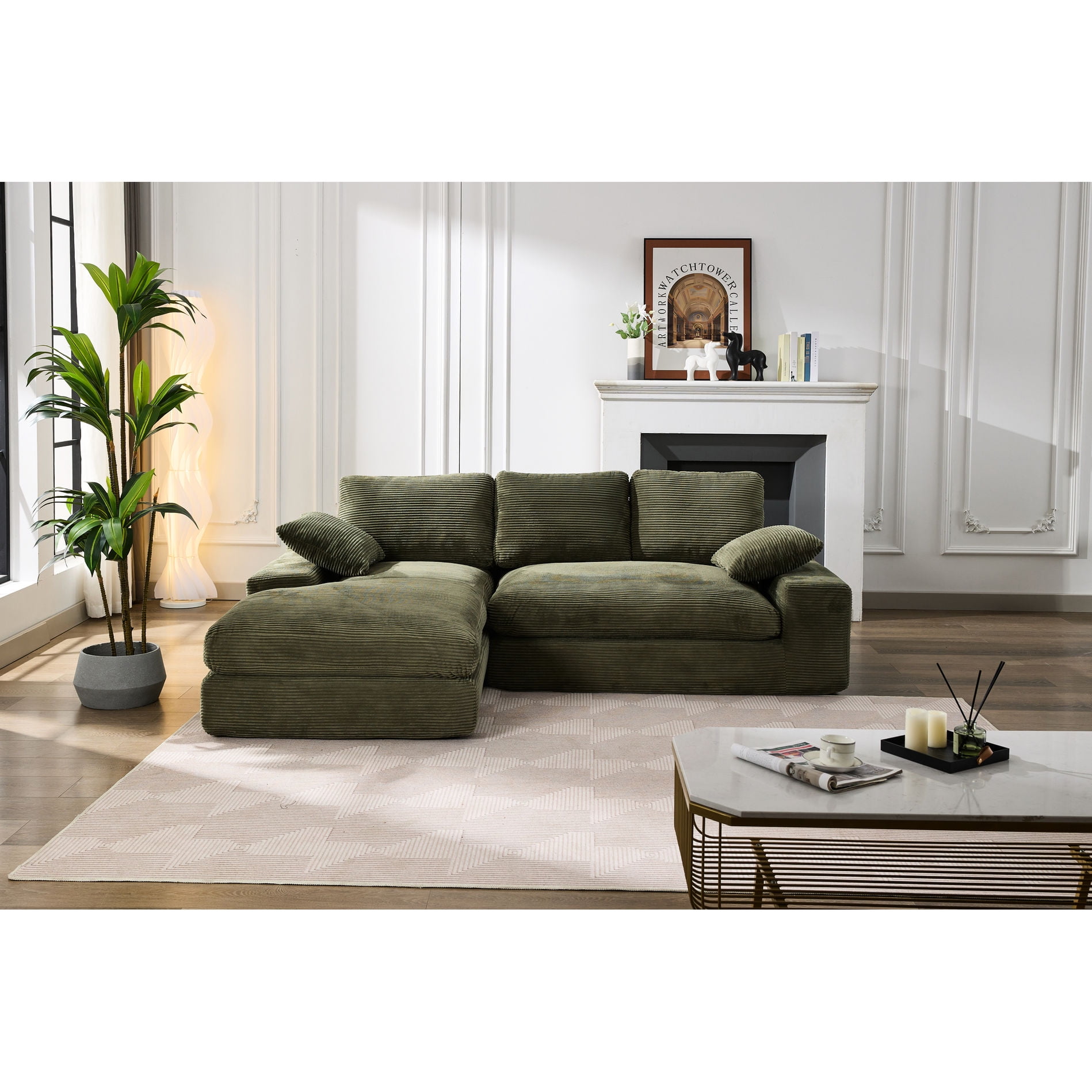 Modular Sleeper Sofa, No Assembly Required / Hassle-Free Setup for ...