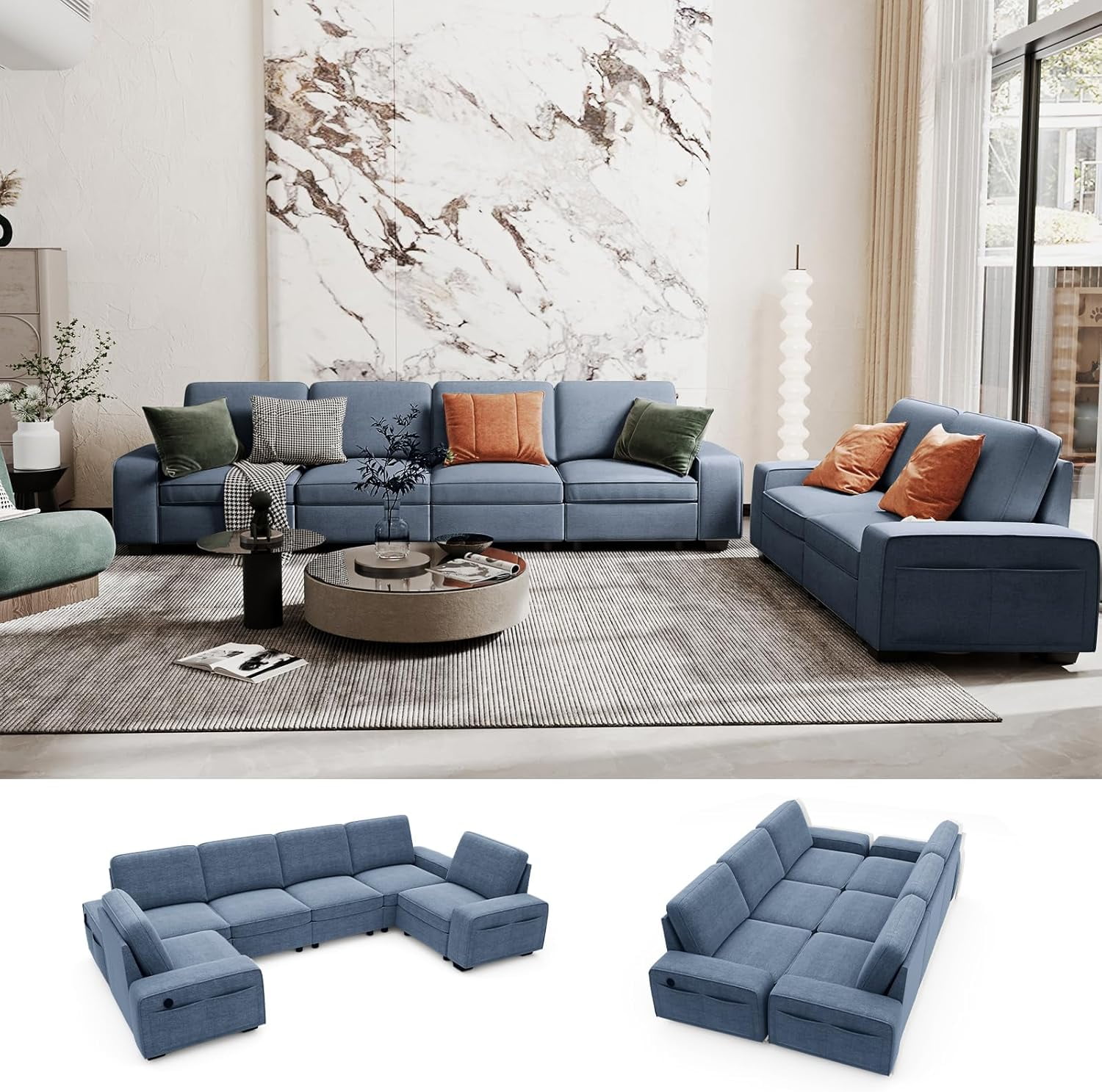 Modular Sofa Armrest Module for Modular Sectional Sofa Couch Side ...