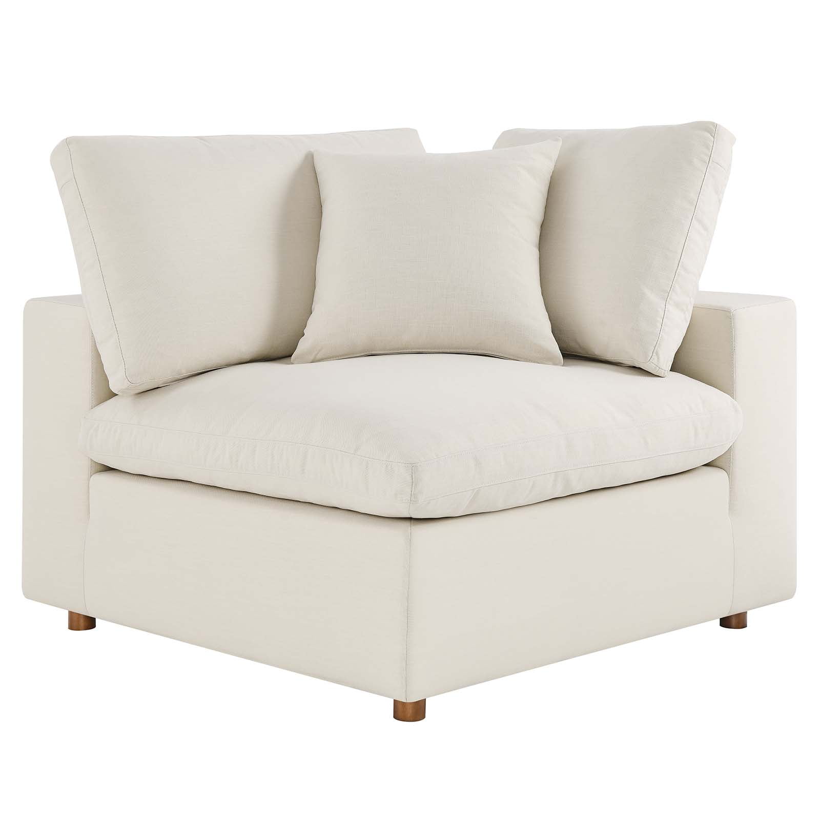Modular Sofa Corner Chair, Beige, Fabric, Modern Contemporary, Living ...