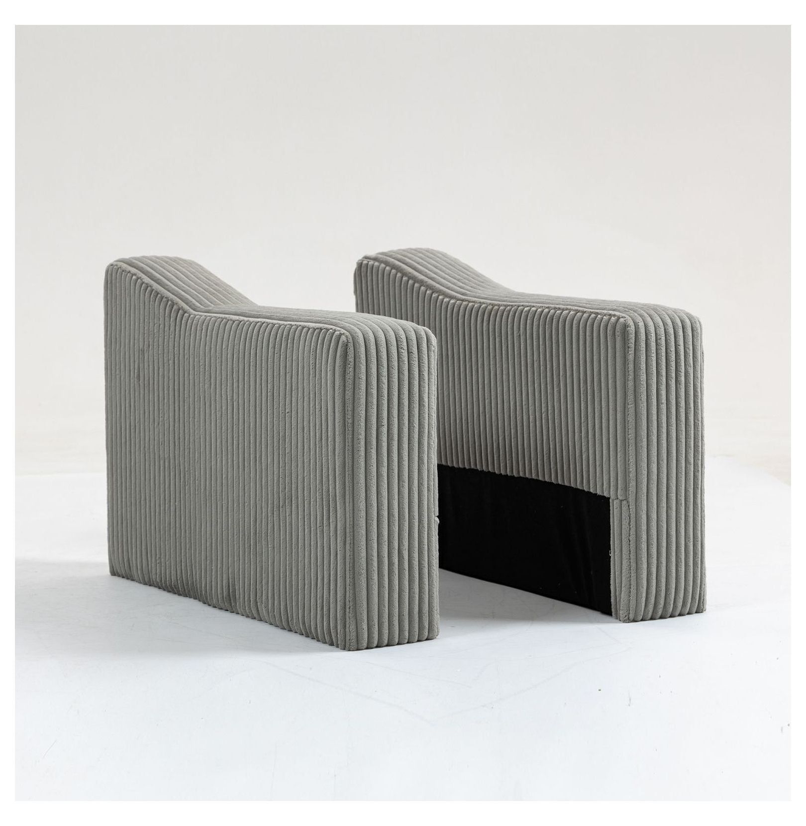 Modular Sofa Single Armrest Backrest Module for Modular Sectional Sofa Couch Side Armrest, Gray ...