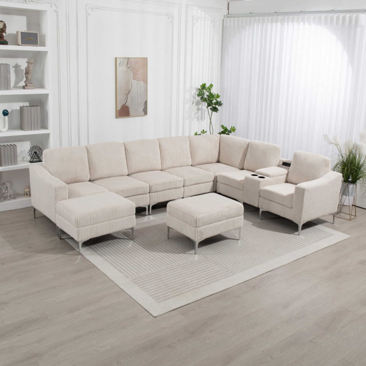 Modular Sofa Single Armrest Backrest Module for Modular Sectional Sofa ...