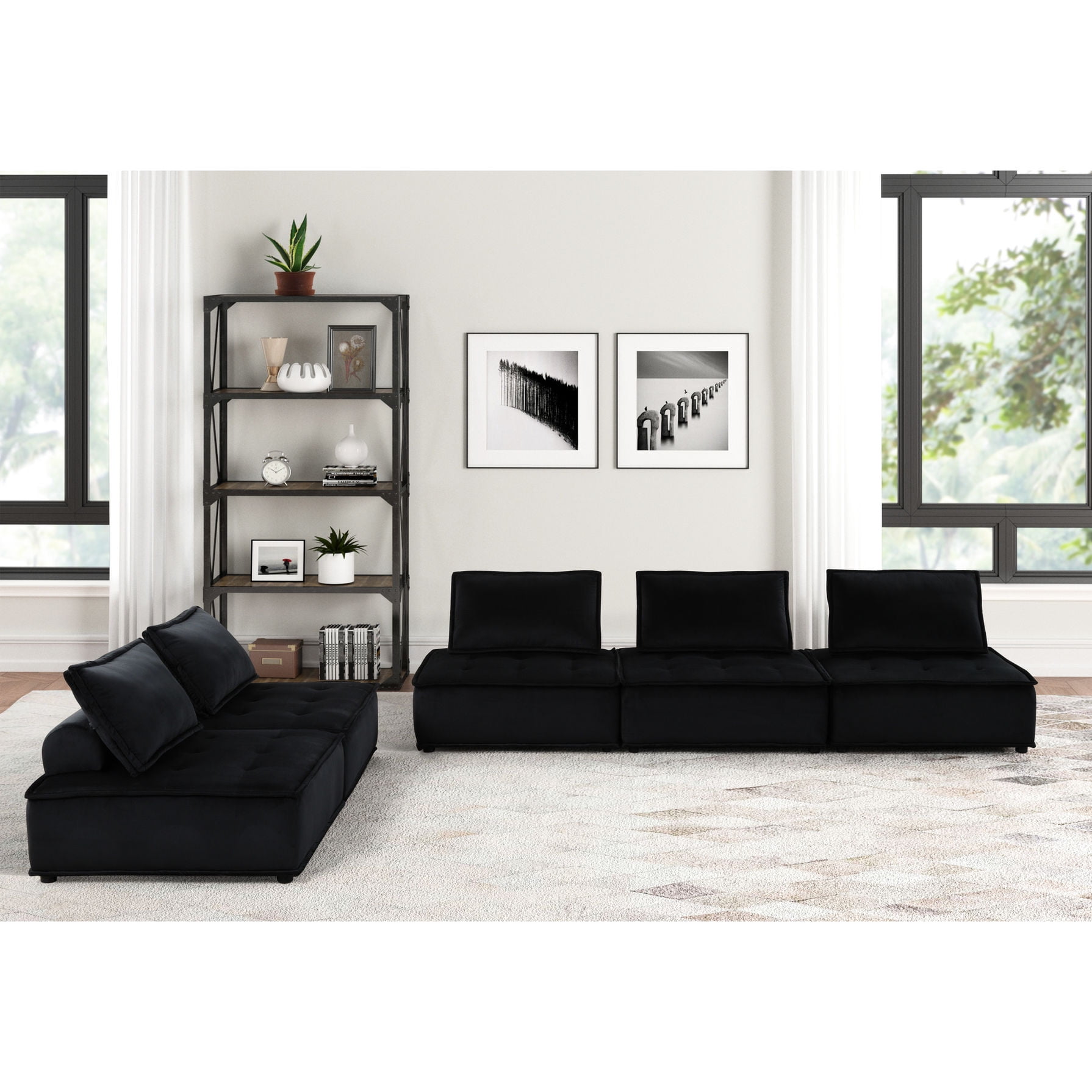 Modular Sofa Units & Versatile Placement - Different Room Settings and ...