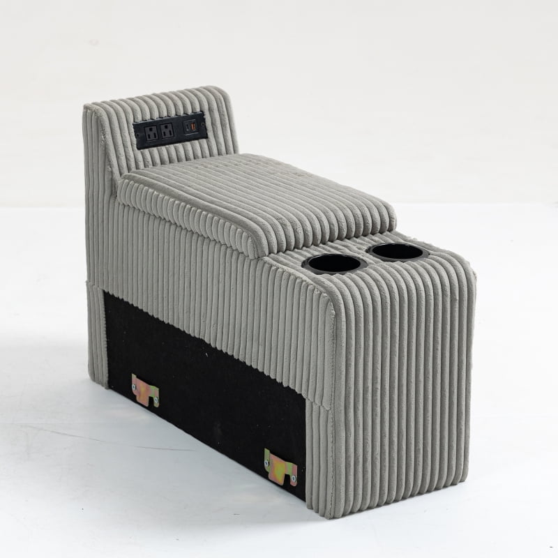 Modular Sofa coffee table Module with Storage function,Cupholders, USB ...