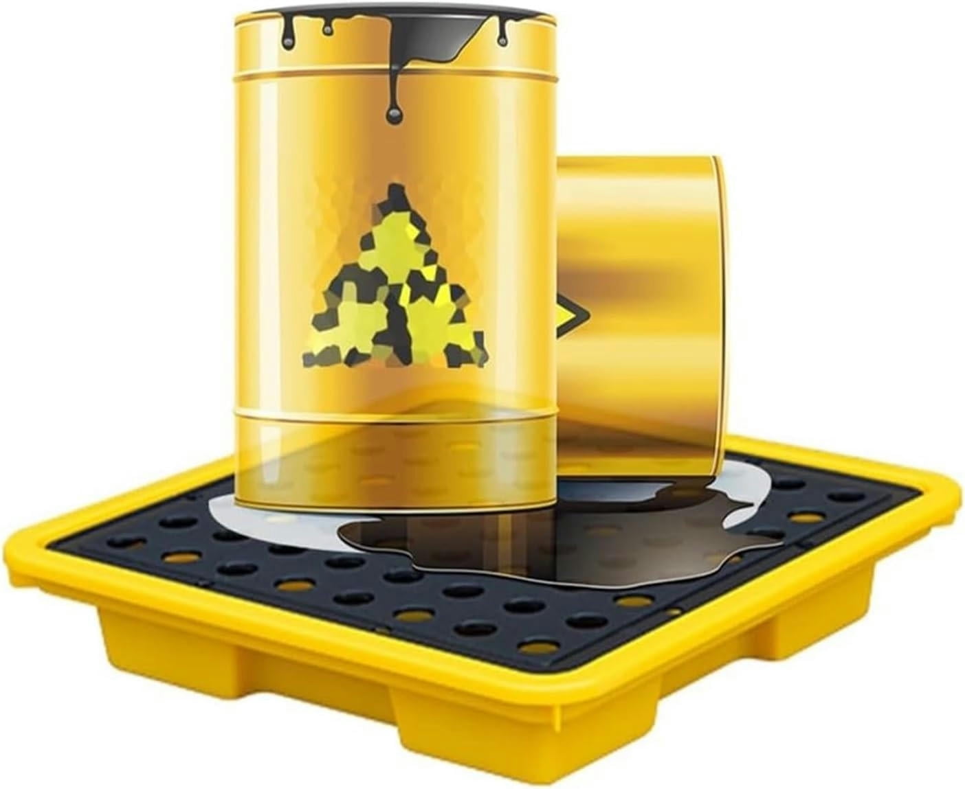 Modular Spill Platform with Drain, Anti Slip Detachable Leakproof Oil ...