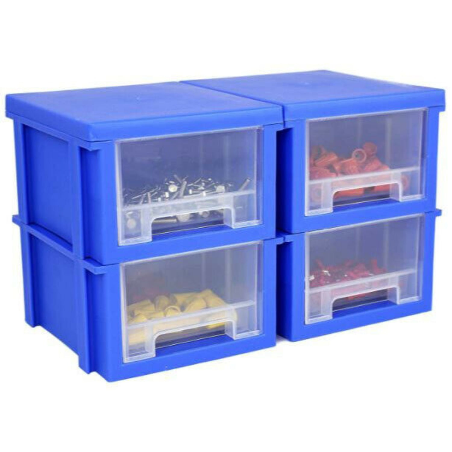 Modular Stackable Expandable Stacking Storage Hardware Organizer Bins w ...