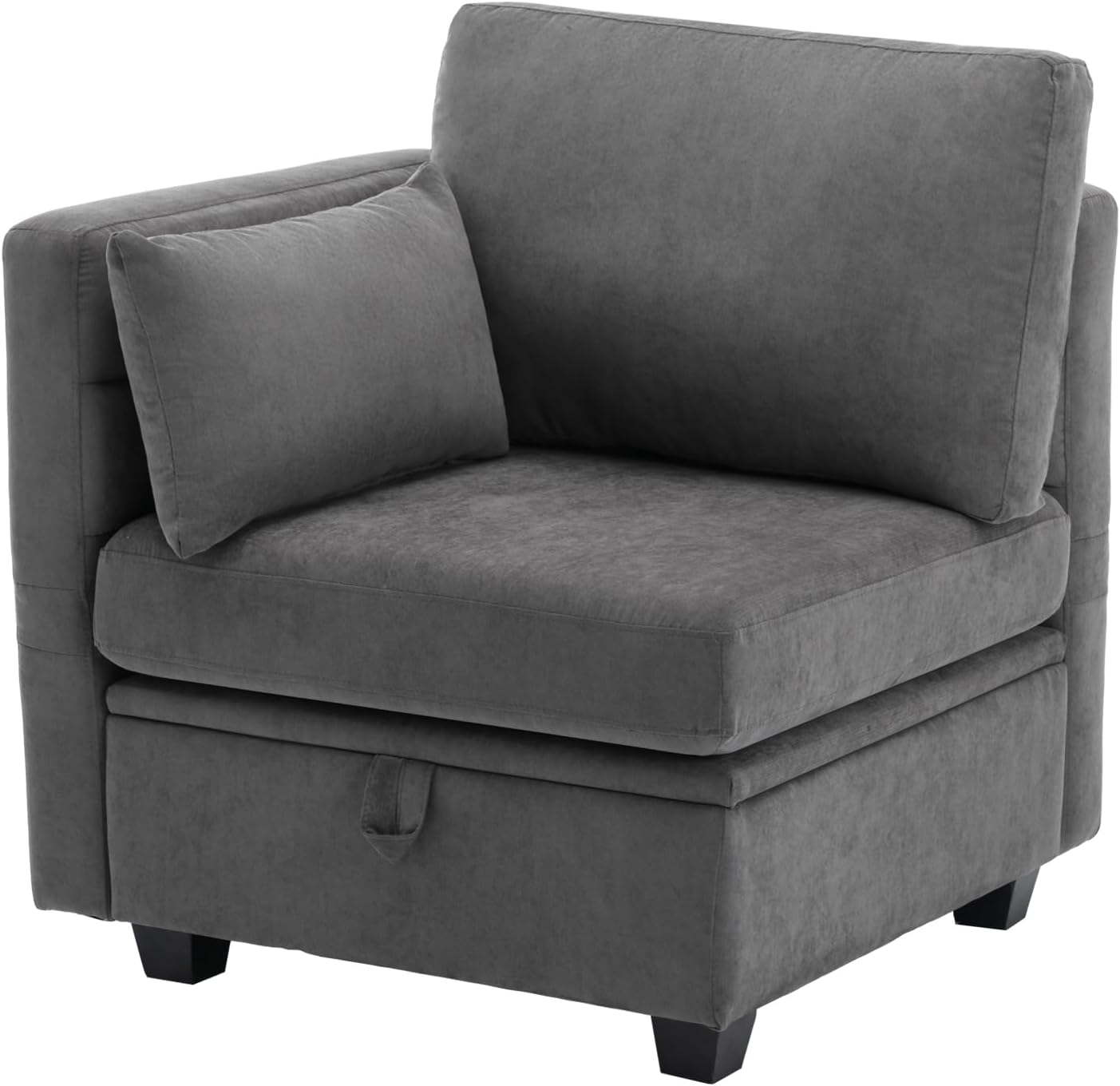 Modular Storage Couch with Pillow, Sofa Couch with Storage Seat with ...