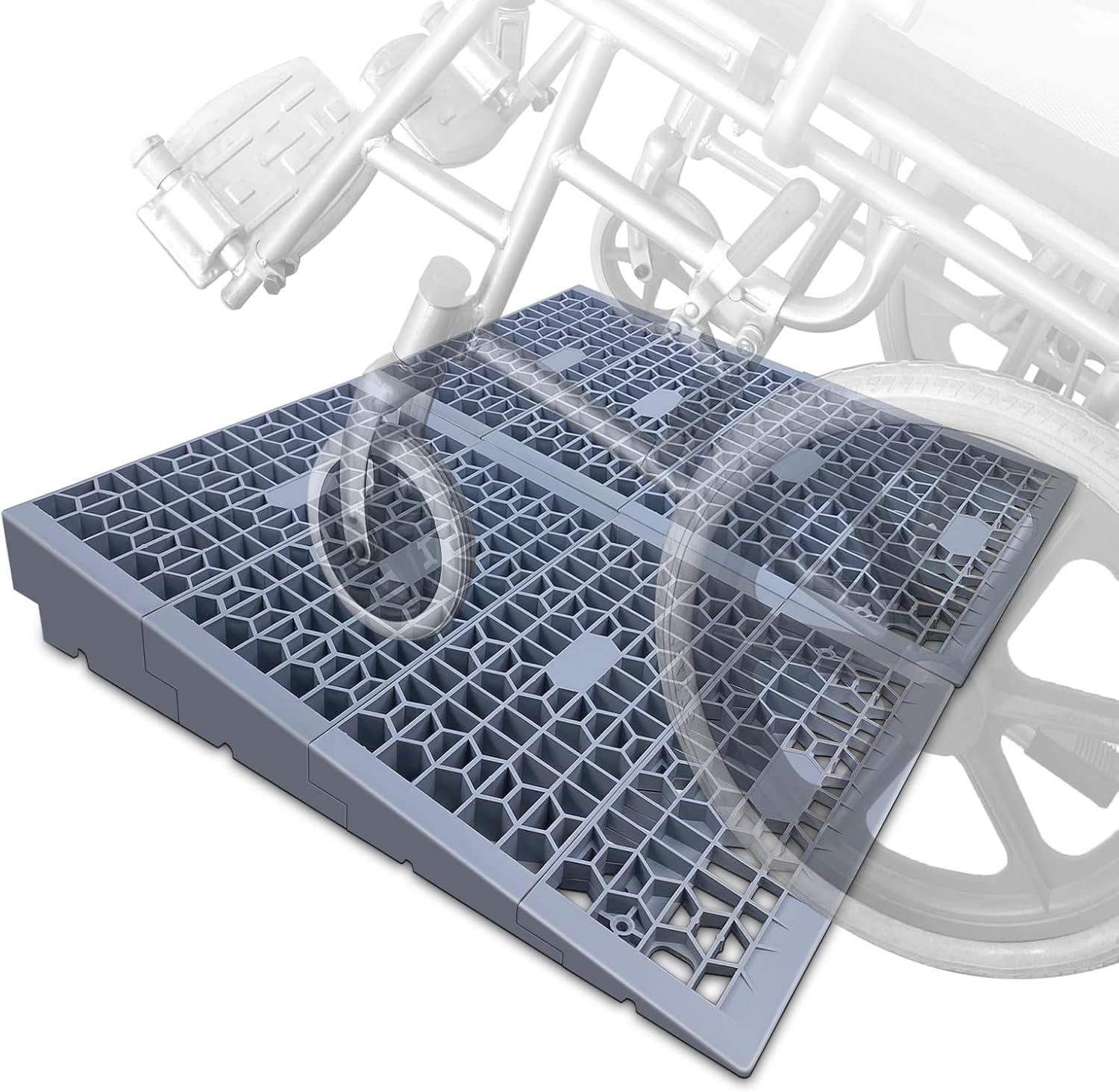 Modular Threshold Ramps for Doorways, 4" Rise Wheelchairs Ramps for ...