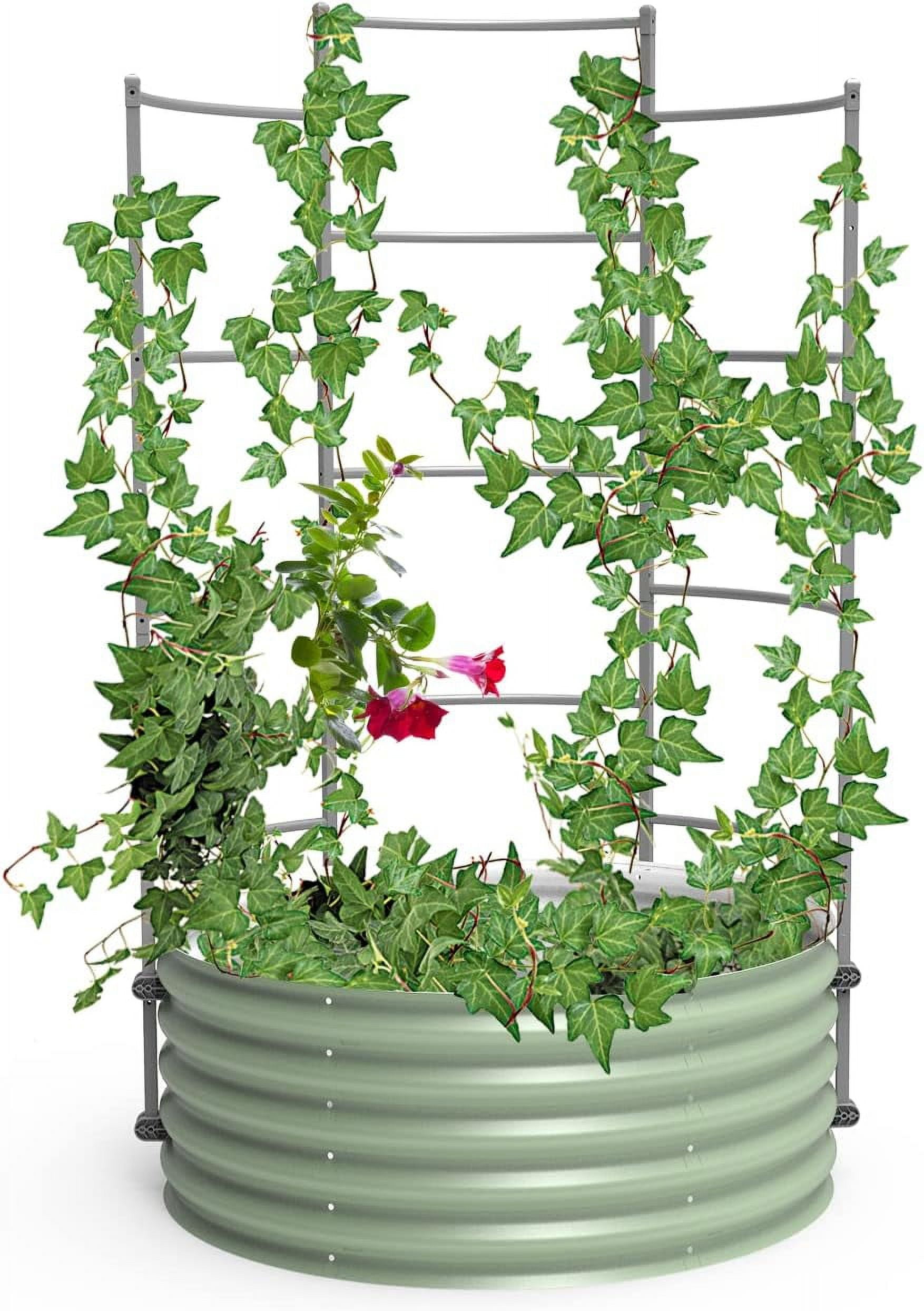 Modular Wall Trellis System, Triple Section 3.5' Long for 3.5' Round ...