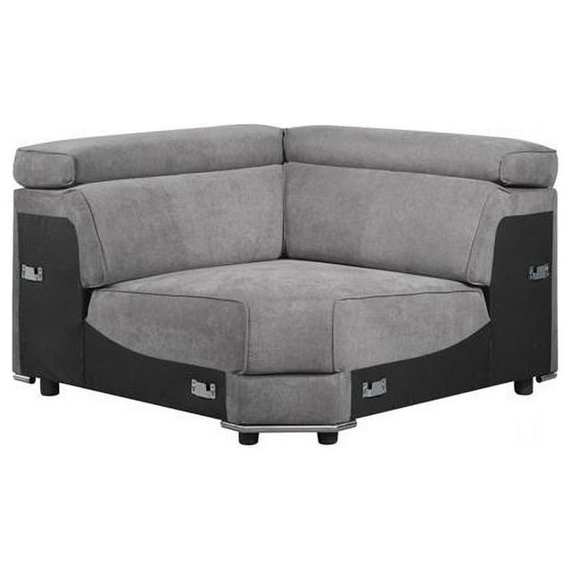 Modular Wedge Sectional with Fixed Back & Seat, Gray - Walmart.com