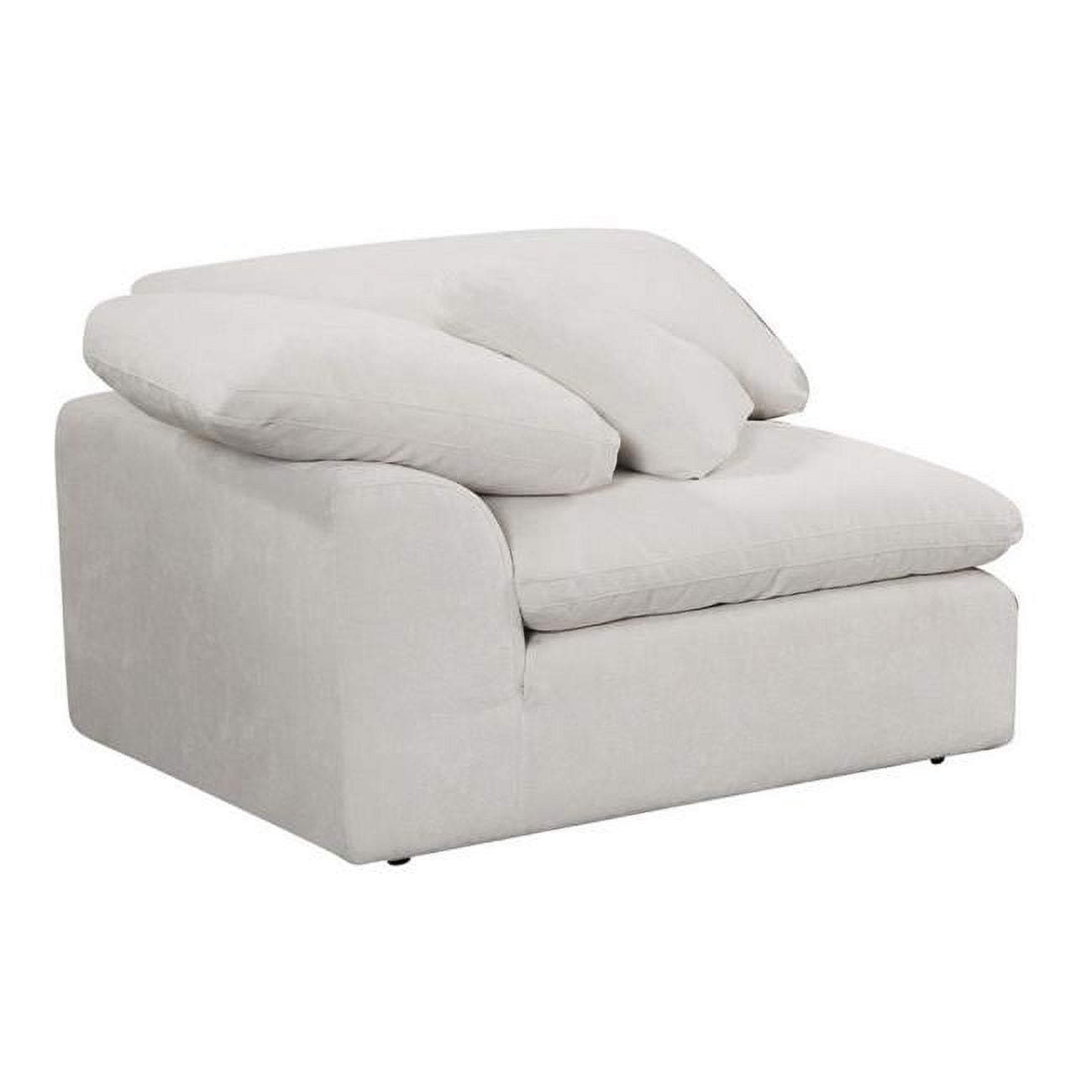 Modular Wedge Sectional with Loose Seat & Back Cushion, White - Walmart.com