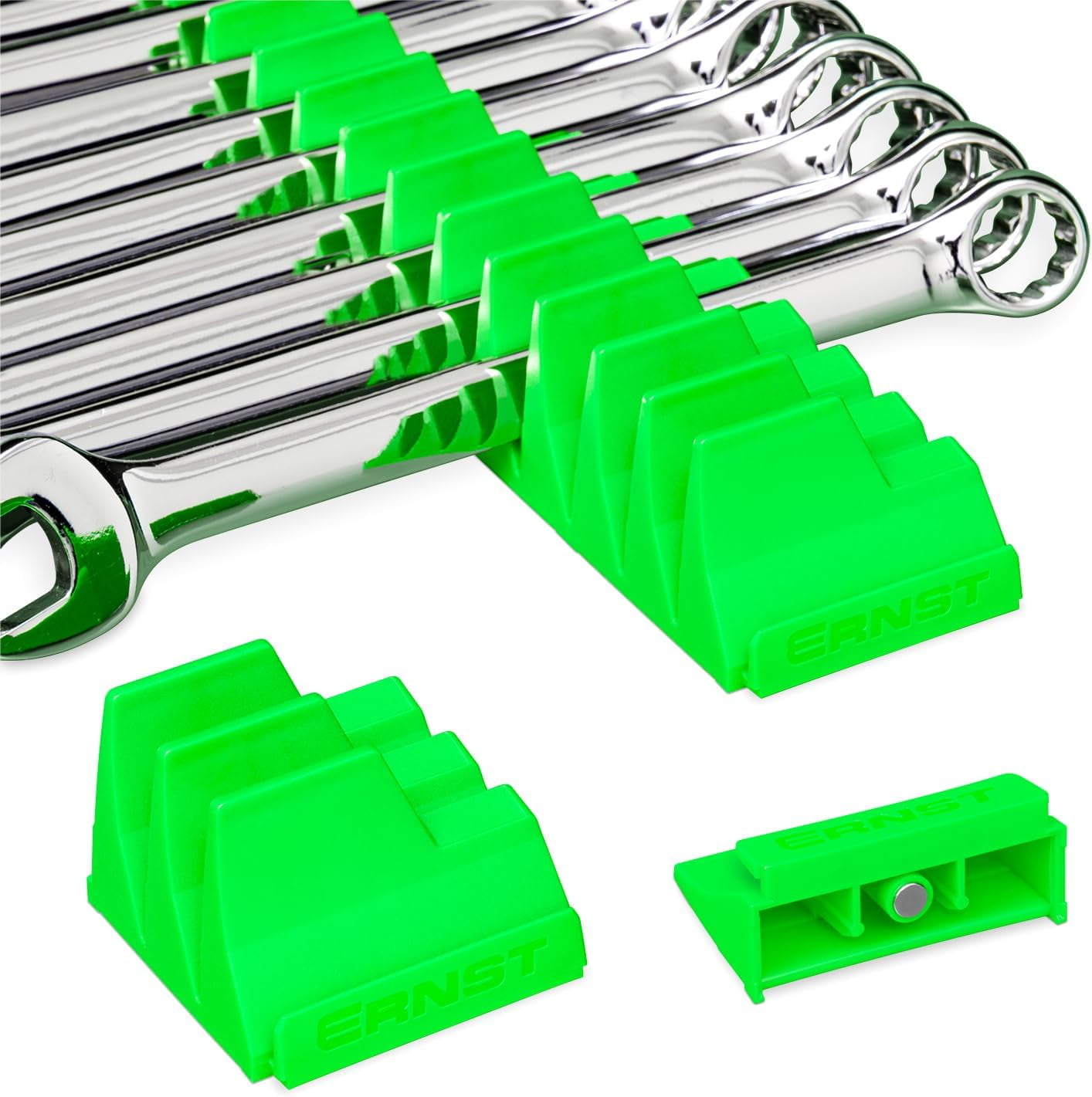 Modular Wrench Organizer for 20 Tools with Magnetic Base (Hi-Viz ...