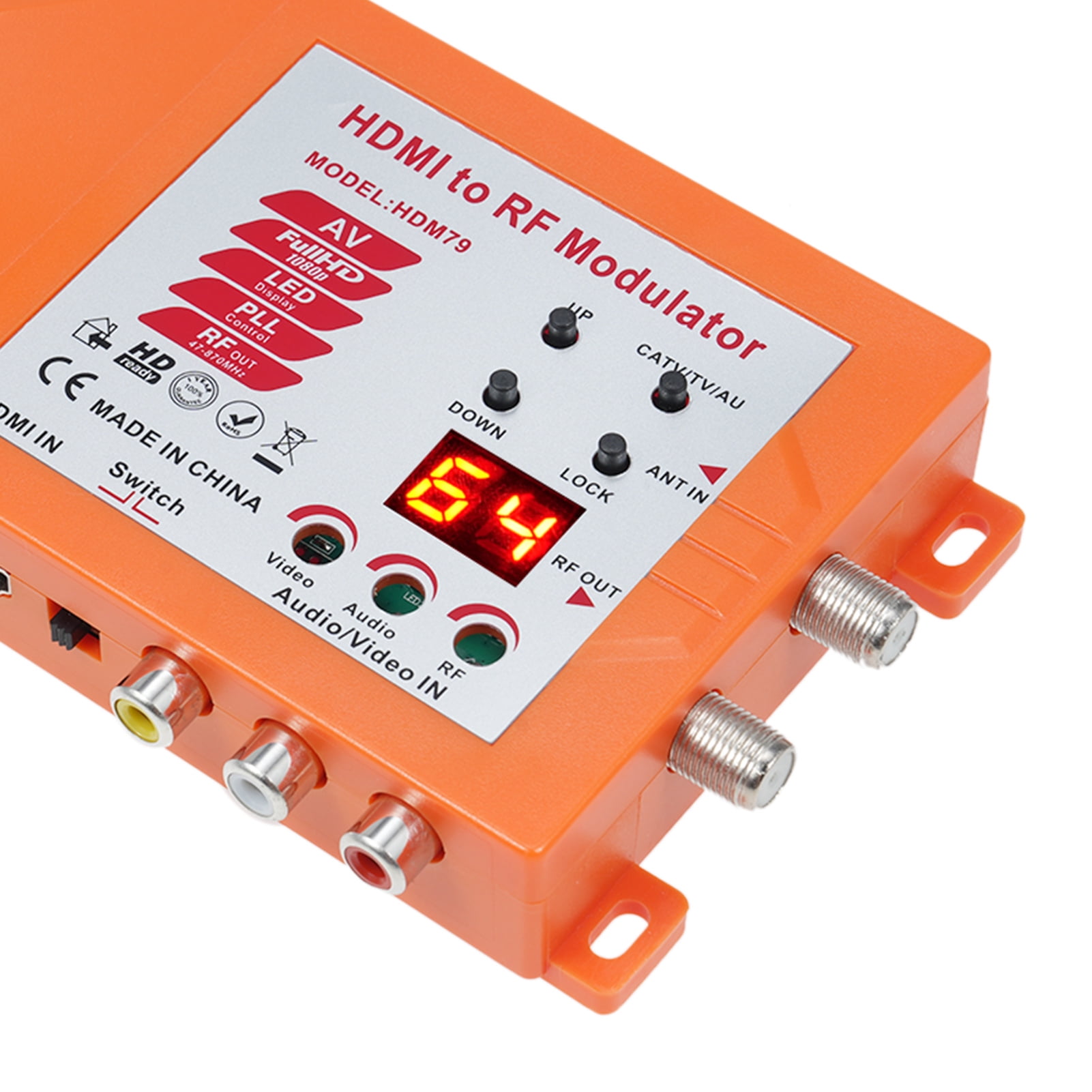 Modulator,Switch Laptop Av Video To Uhf Laptop Blu-ray Adapter W/ant Converter Adapter Video To ...