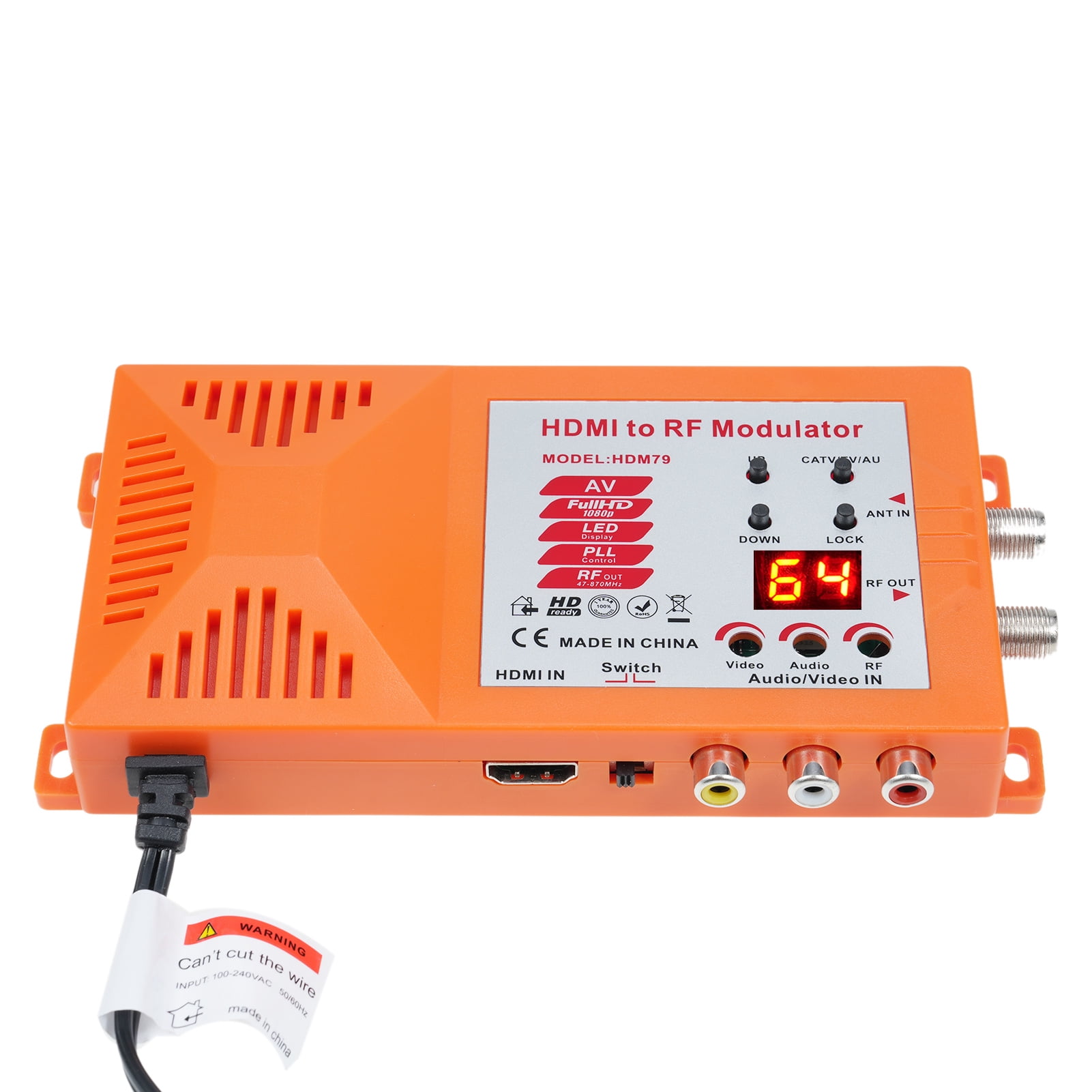 Modulator,Av Video Laptop Blu-ray W/ant Channel Tv/av To Video To Uhf Converter Blu-ray Av ...