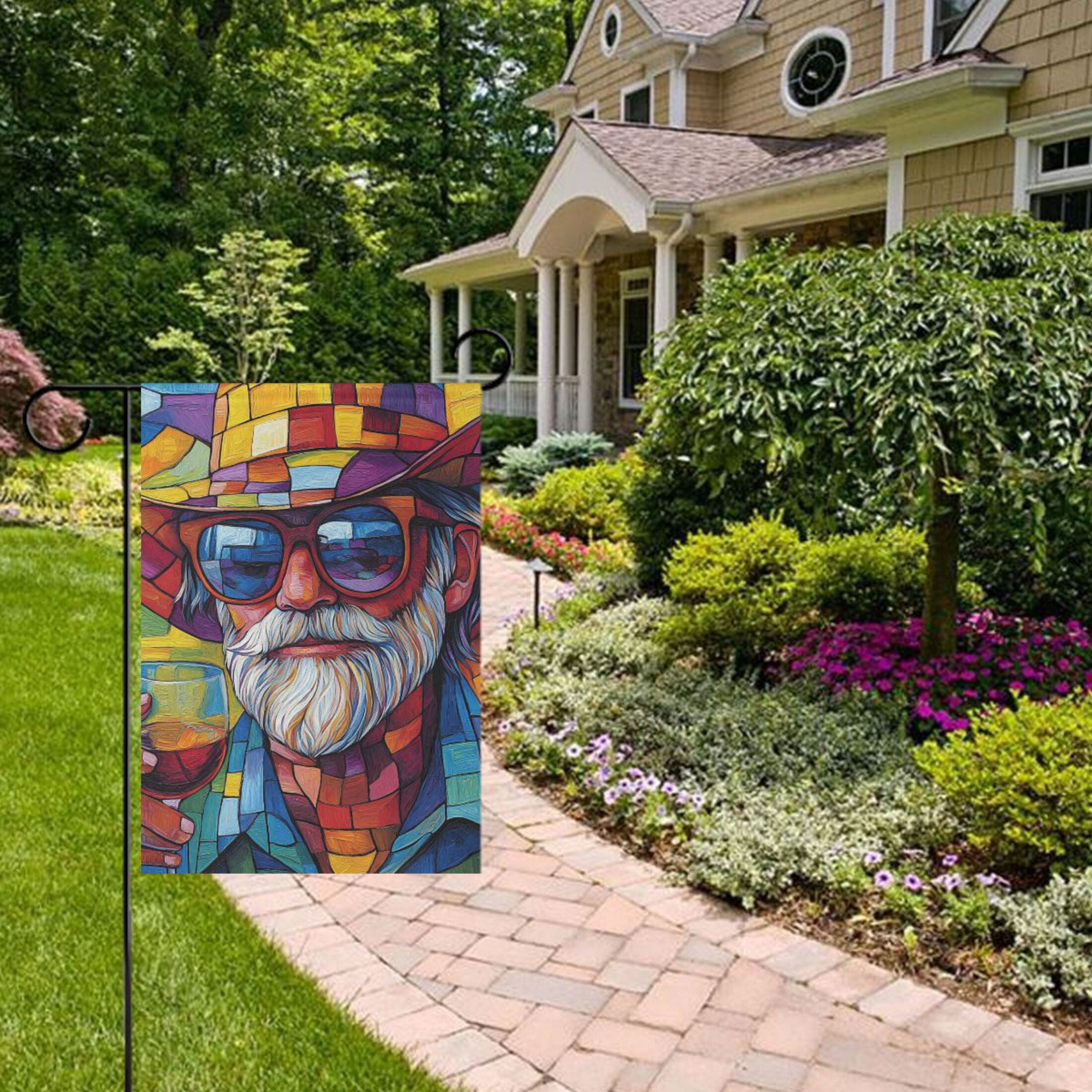 Module Composed Of People Garden Flag 12x18 inch Double Sided Outside ...