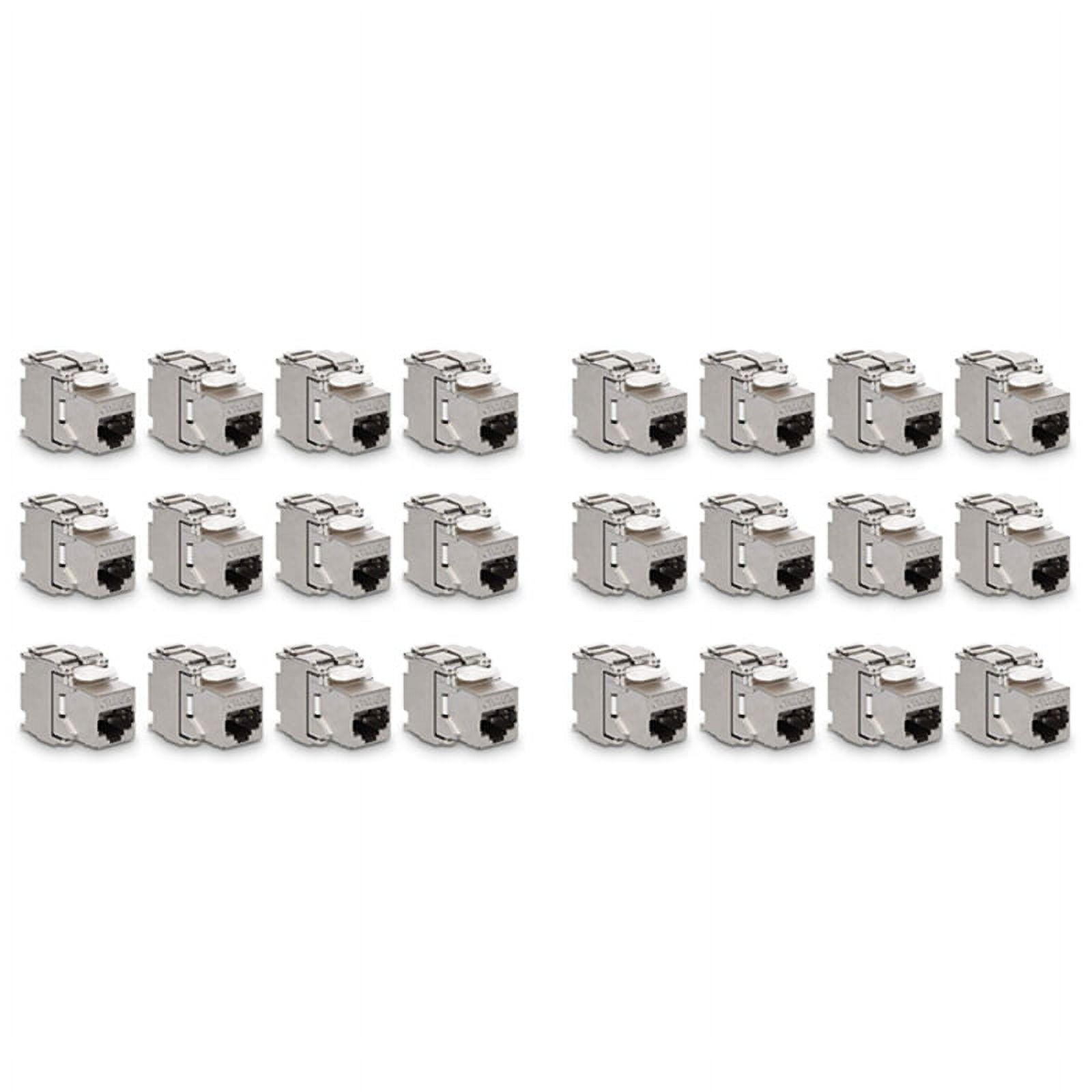 Module Jacks - 24 Piece CAT6A Shielded RJ45 6A Ethernet Module 10 Gbit ...