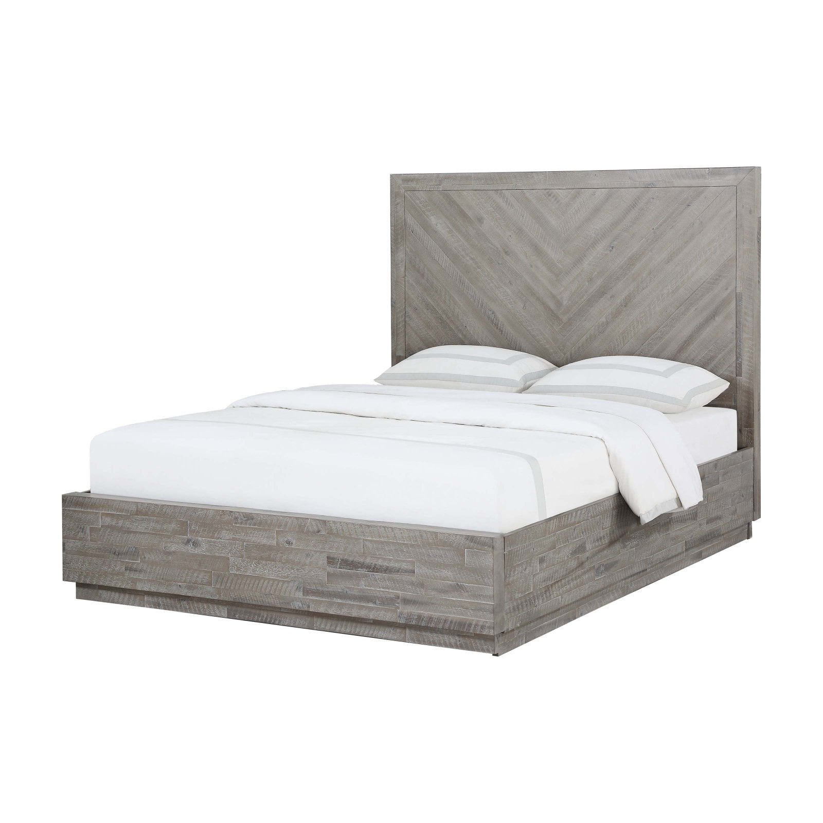 Modus Alexandra Solid Wood Full Panel Platform Bed in Rustic Latte ...