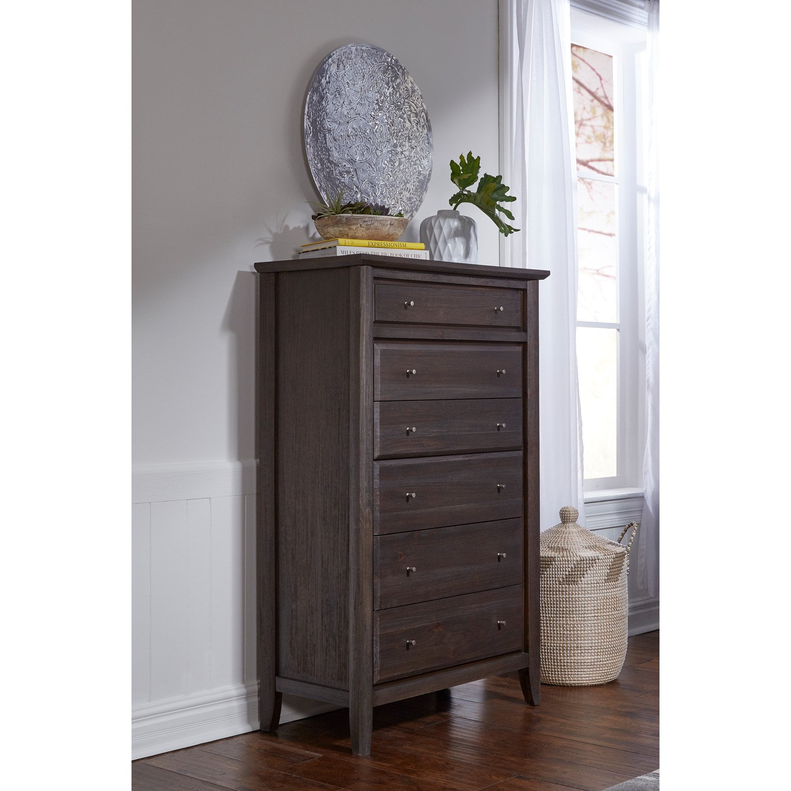 Modus City II 6 Drawer Chest in Basalt Gray - Walmart.com