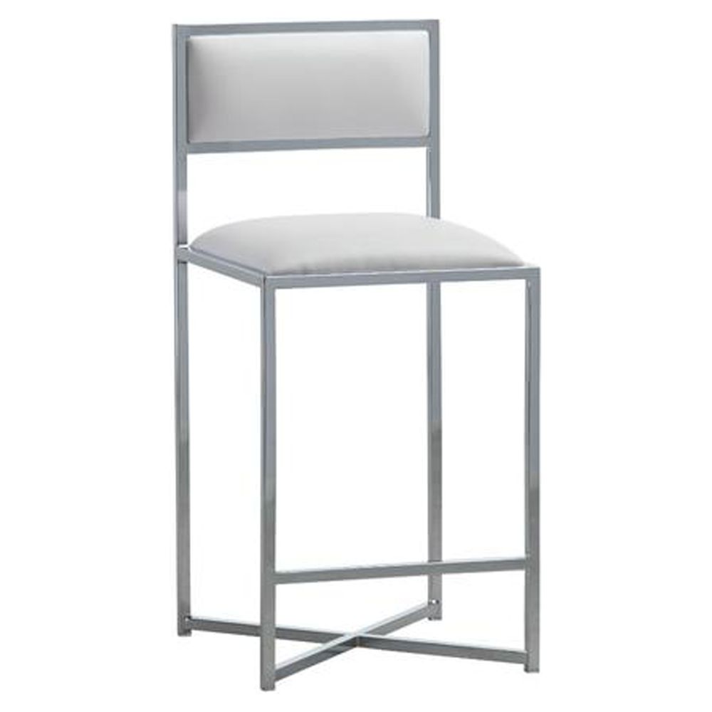 Modus Furniture Amalfi X-Base Counter Stool in White - Walmart.com