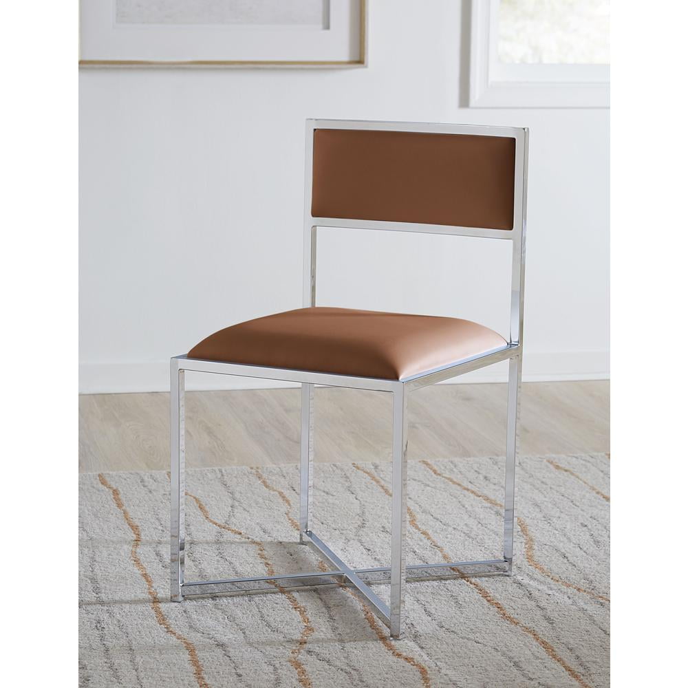 Modus Furniture International Amalfi X-Base Chair (Set of Two) Cognac ...