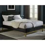 Modus Oxford Tufted California King Canopy Bed in Basalt Gray and ...