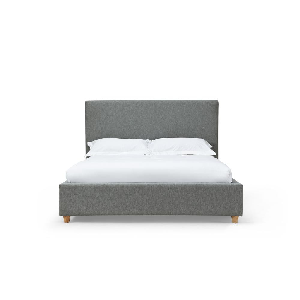 Modus Furniture Olivia Upholstered Platform Bed in Pewter - Walmart.com