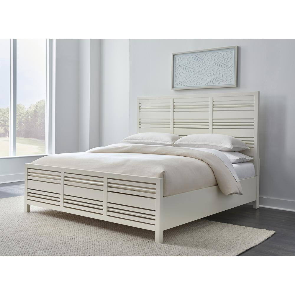 Modus Furniture Retreat Slatted Platform Bed in Snowfall - Walmart.com