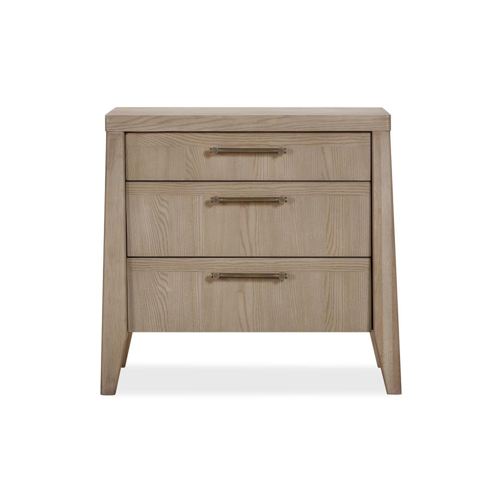 Modus Furniture Sumire Three Drawer Ash Wood Nightstand in Ginger ...