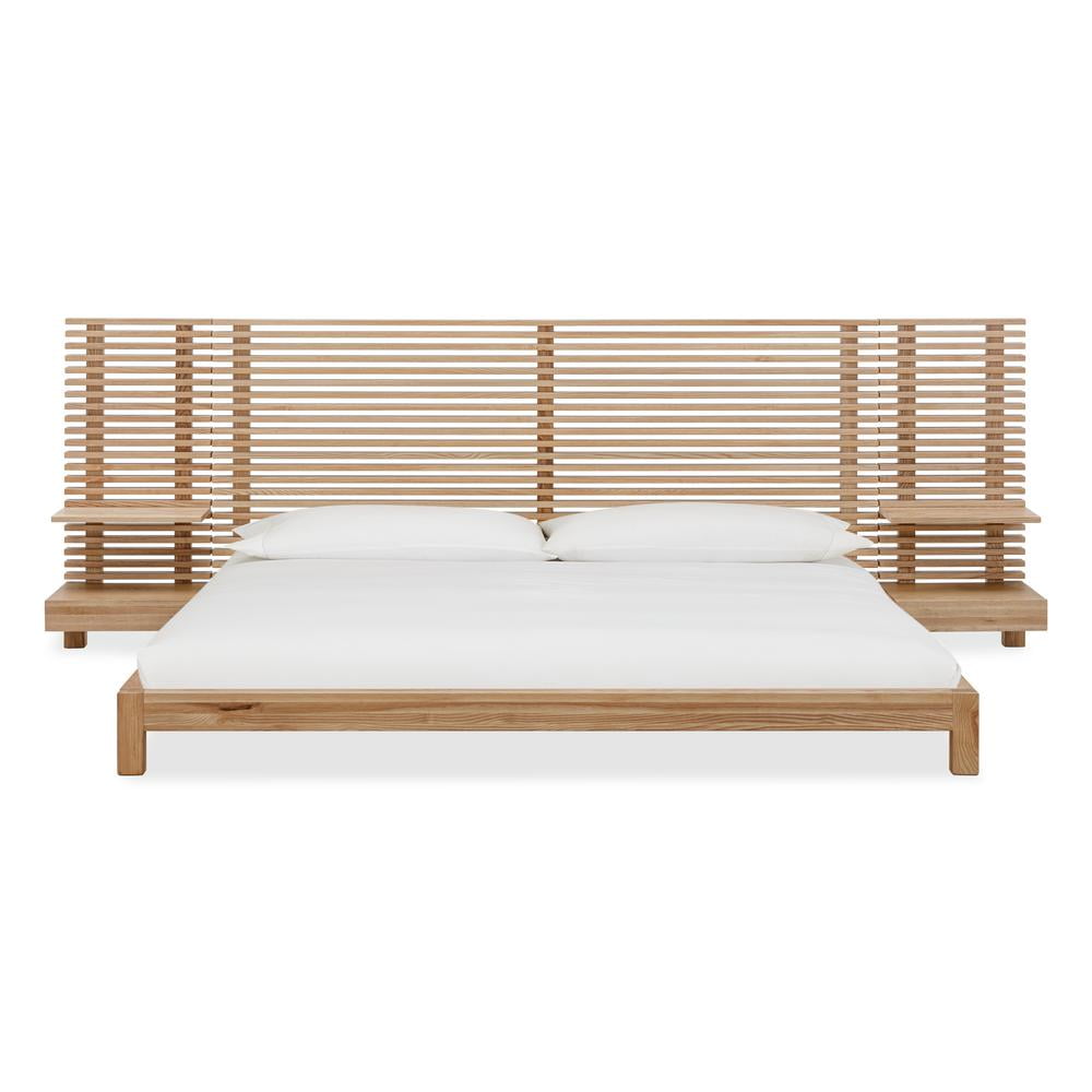 Modus Furniture Tanner Solid Ash Wall Bed with Integrated Nightstands ...