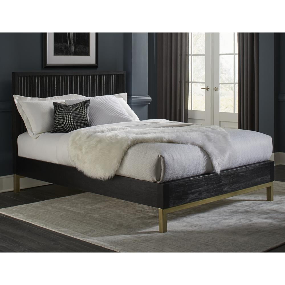 Modus Kentfield Full Platform Bed in Transparent Black Mahogany ...